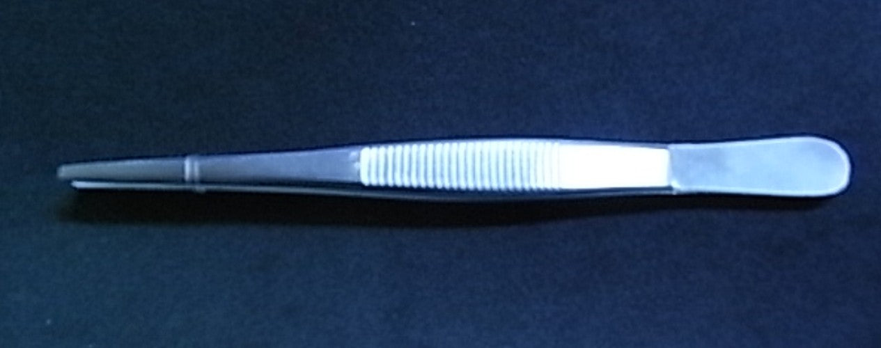 Forceps,thumb,straight,130mm, medium point – Adelab Scientific