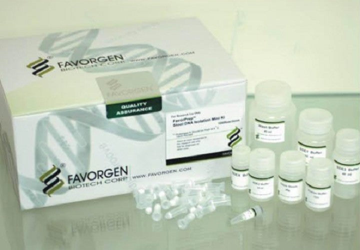 Favorgen Stool DNA Isolation Mini Kit (100prep), with Proteinase K Pow ...
