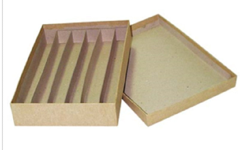 Histology Cases Cardboard, 6 Compartments of 3cm, each – Adelab Scientific