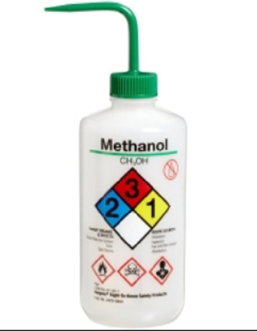 Nalgene 500mL Wash Bottle with curved straw & non-metallic self ventin ...